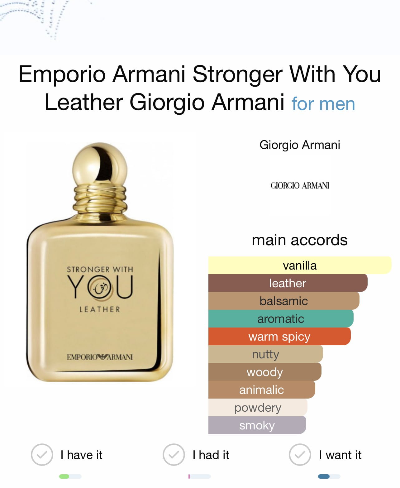 Scent Elixir Oil Impression Of Giorgio Armani – Stronger With You ...